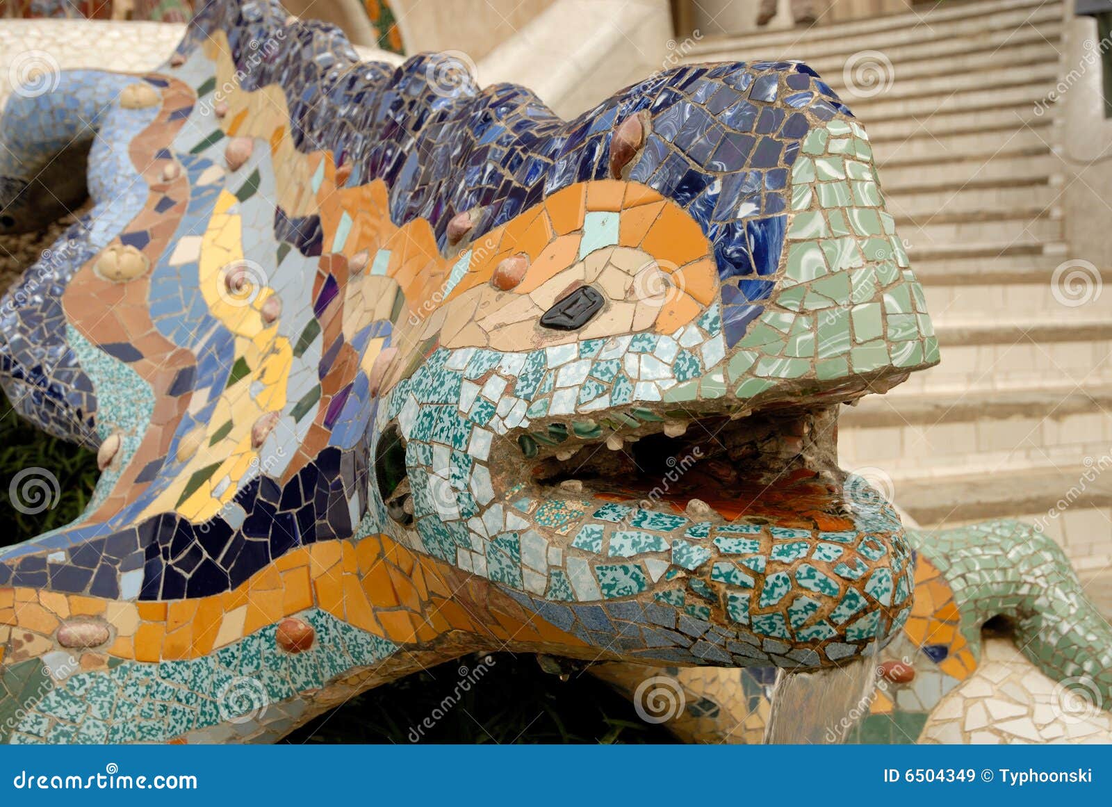 Sculpture of a Dragon in Barcelona Spain Stock Image - Image of catalan ...