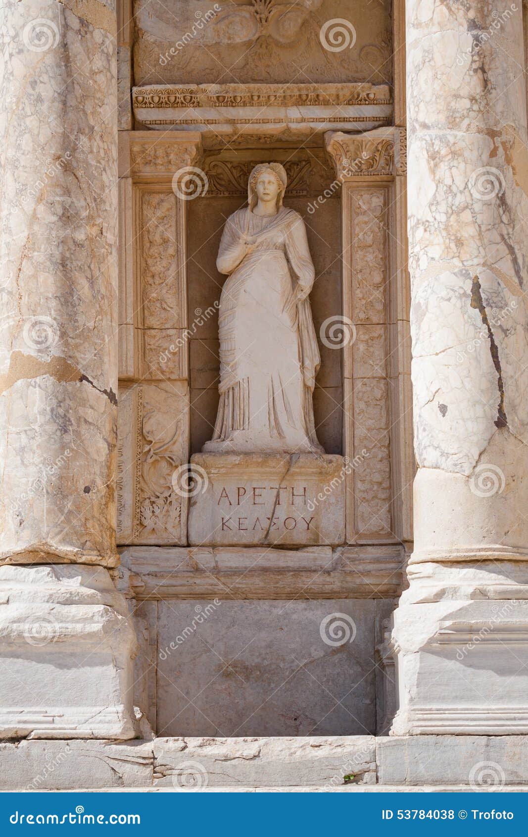 Sculpture in Ephesus. Turkey Stock Photo - Image of ephesus, landmark ...