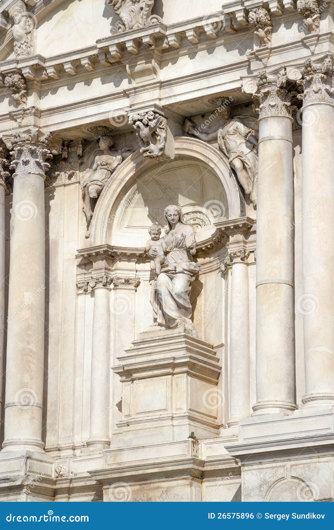 Sculpture on a Facade of an Building Stock Photo - Image of temple ...