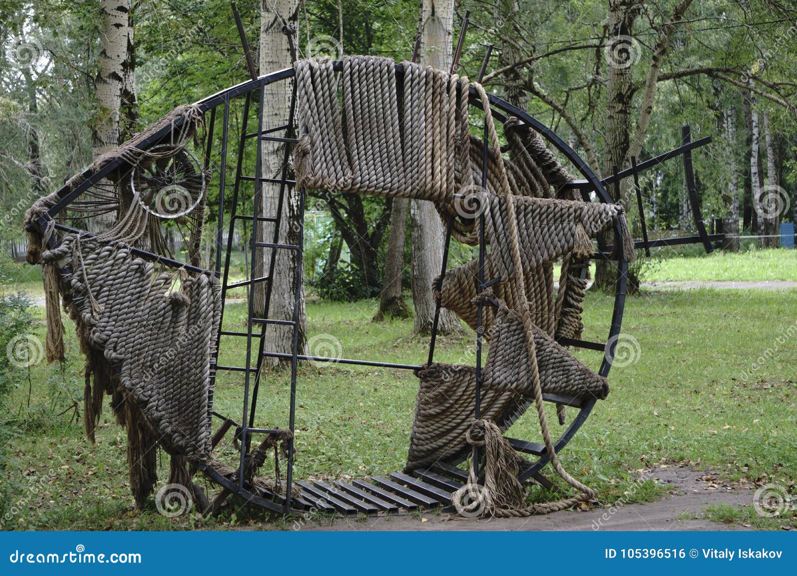 Sculpture Fish Hack Ropes Object Stock Photo - Image of entertainment ...