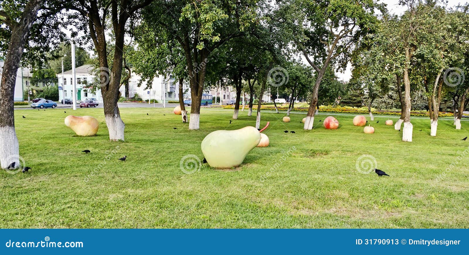 Sculpture fruit stock image. Image of pear, apple, scenery - 31790913