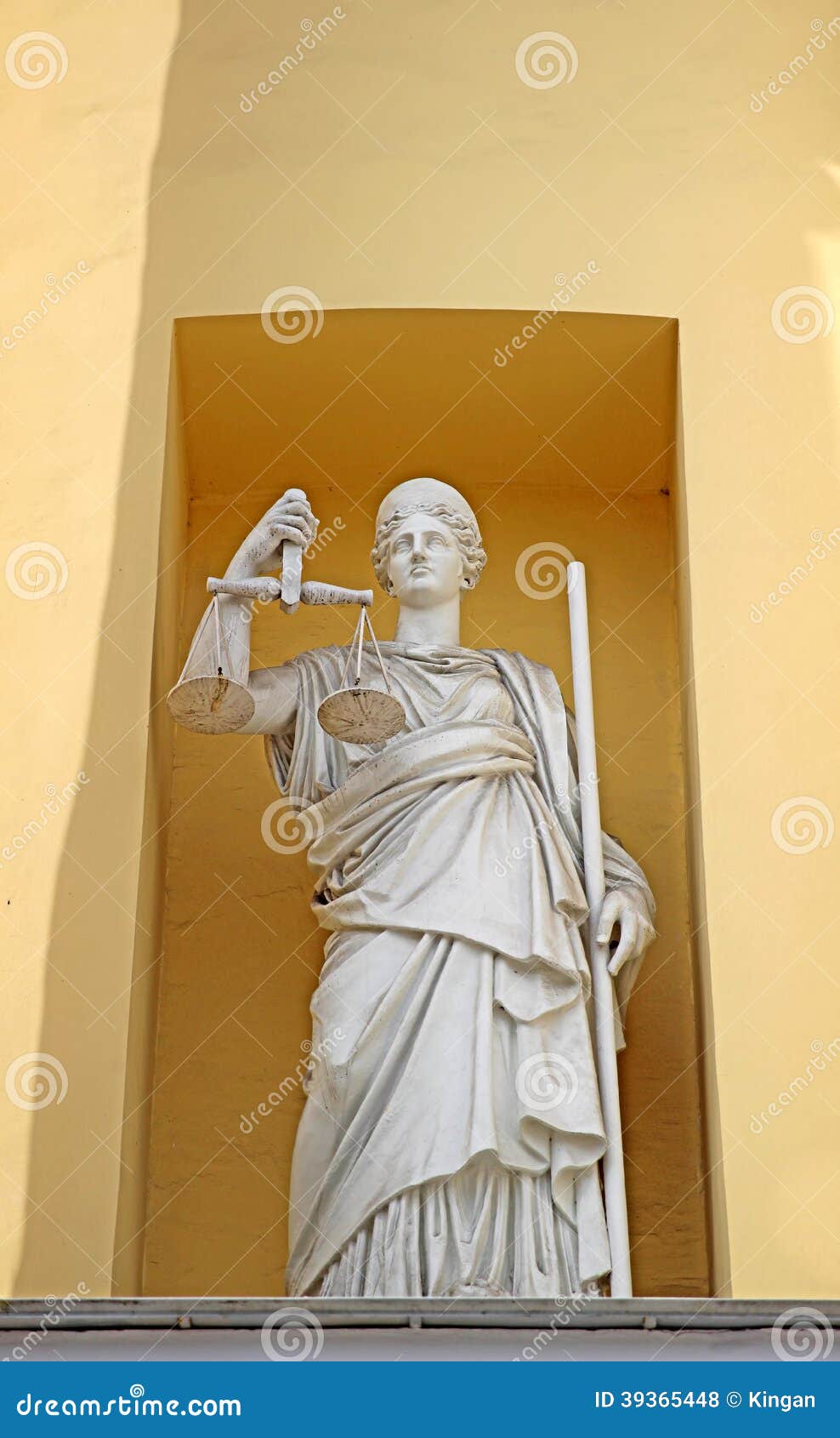 Sculpture of the Goddess of Justice Themis Stock Photo - Image of court ...
