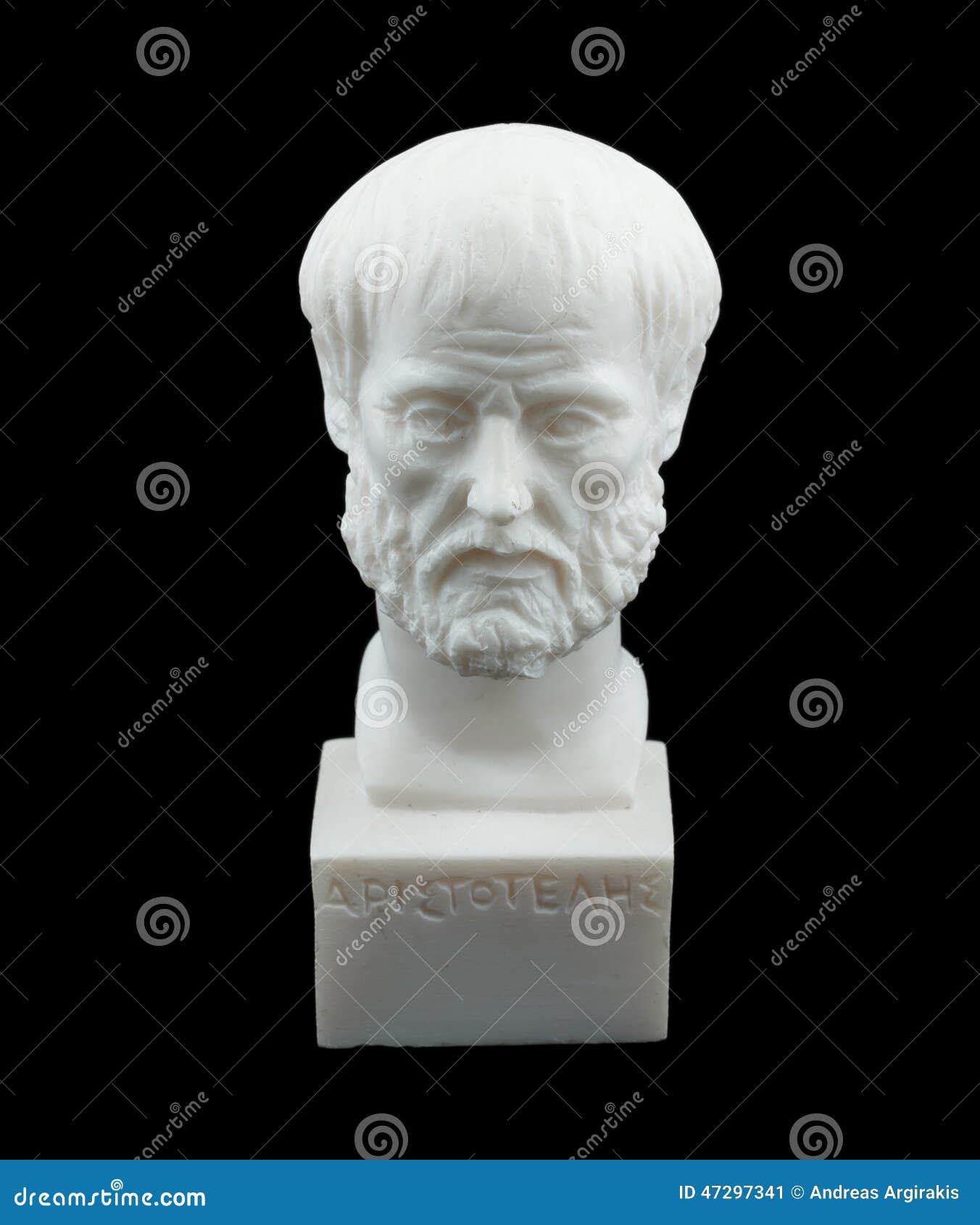 Sculpture Grecque En Aristotle De Philosophe Image stock - Image du ...