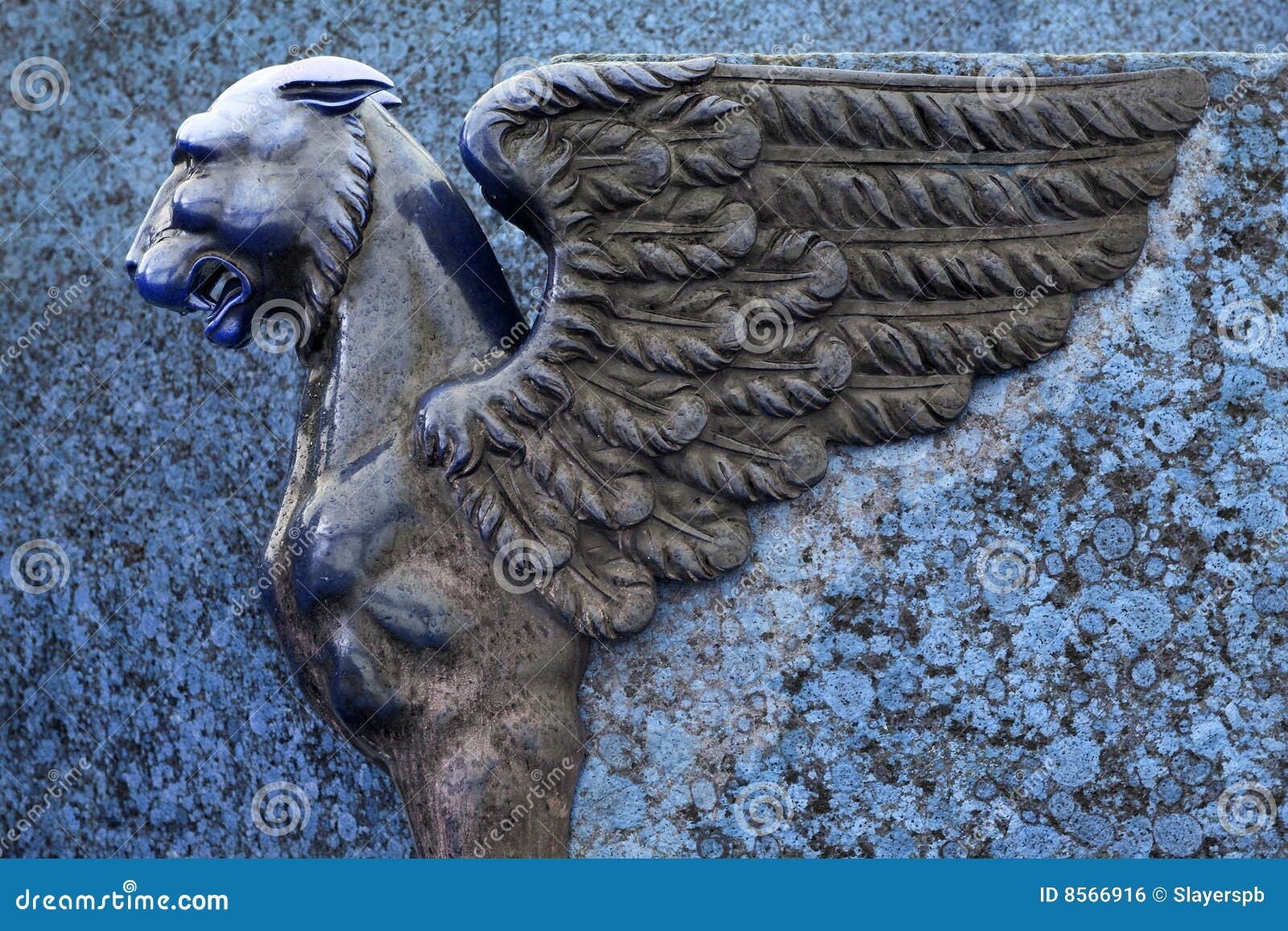 Sculpture of griffin stock photo. Image of blue, human - 8566916