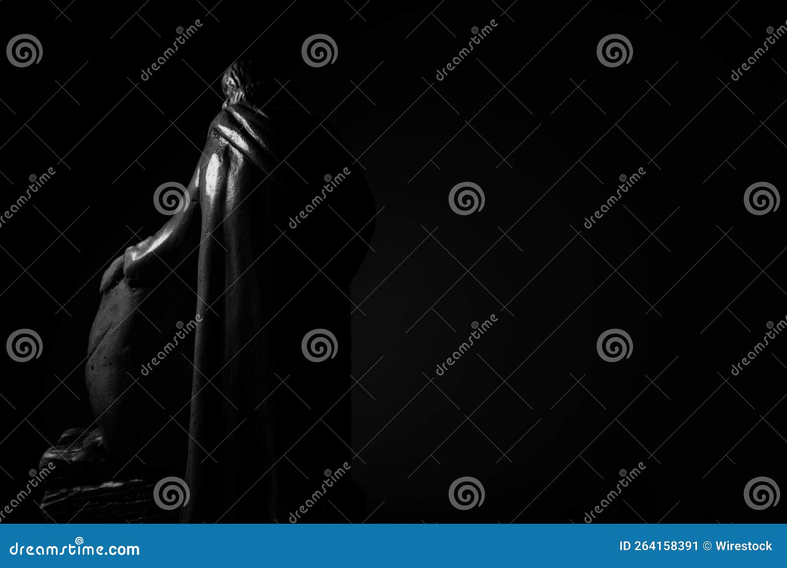 Sculpture of the Holy Family in the Darkness. Stock Image - Image of ...