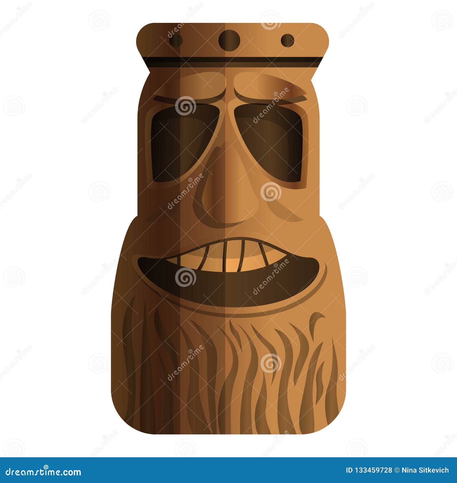 Sculpture Idol Icon, Cartoon Style Stock Vector - Illustration of ...