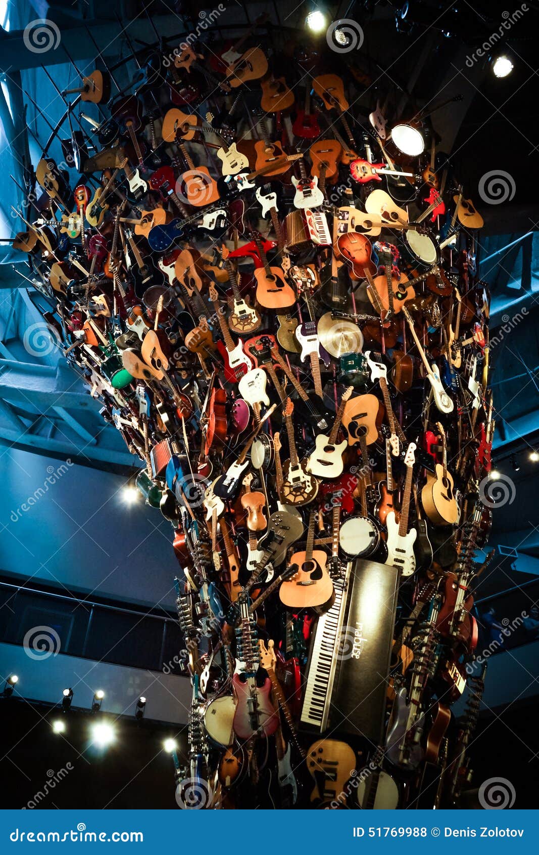 Sculpture IF VI WAS IX editorial stock photo. Image of branches - 51769988