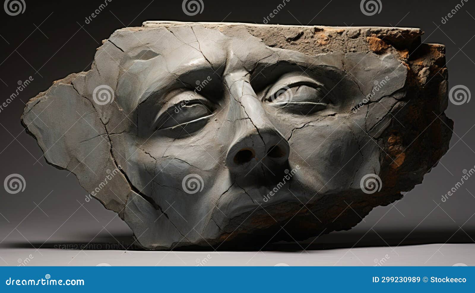 Emotional Expressionism: Sculptural Relief of a Man S Face by Peter ...