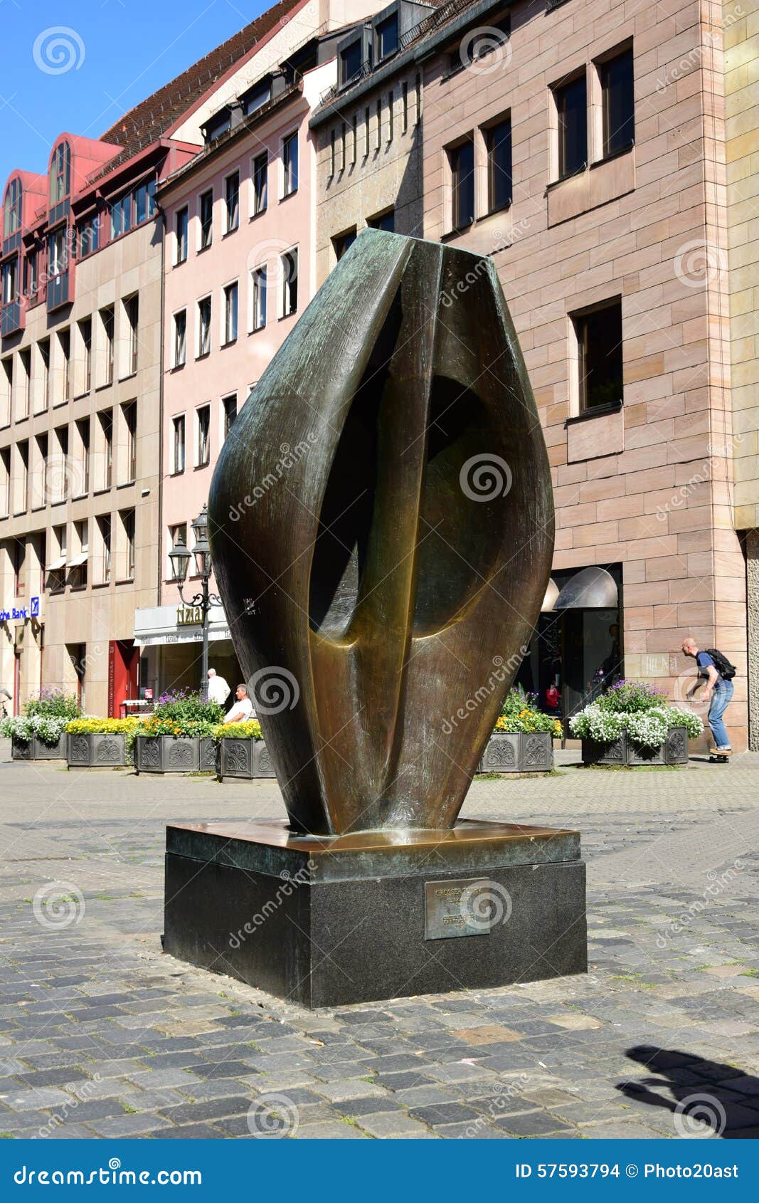 Sculpture of Modern Design in Nuremberg, Germany Editorial Stock Image ...