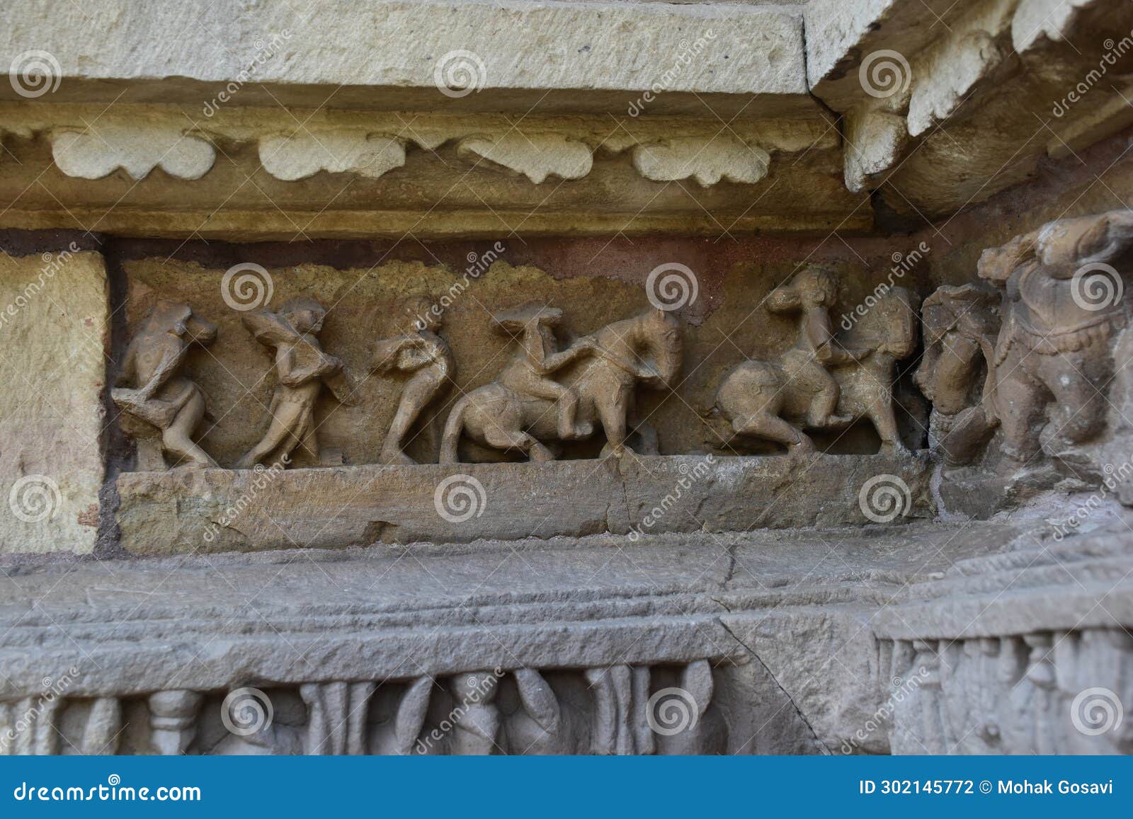 Dulha Dev Temple Architecture in Khajuraho Stock Photo - Image of ...