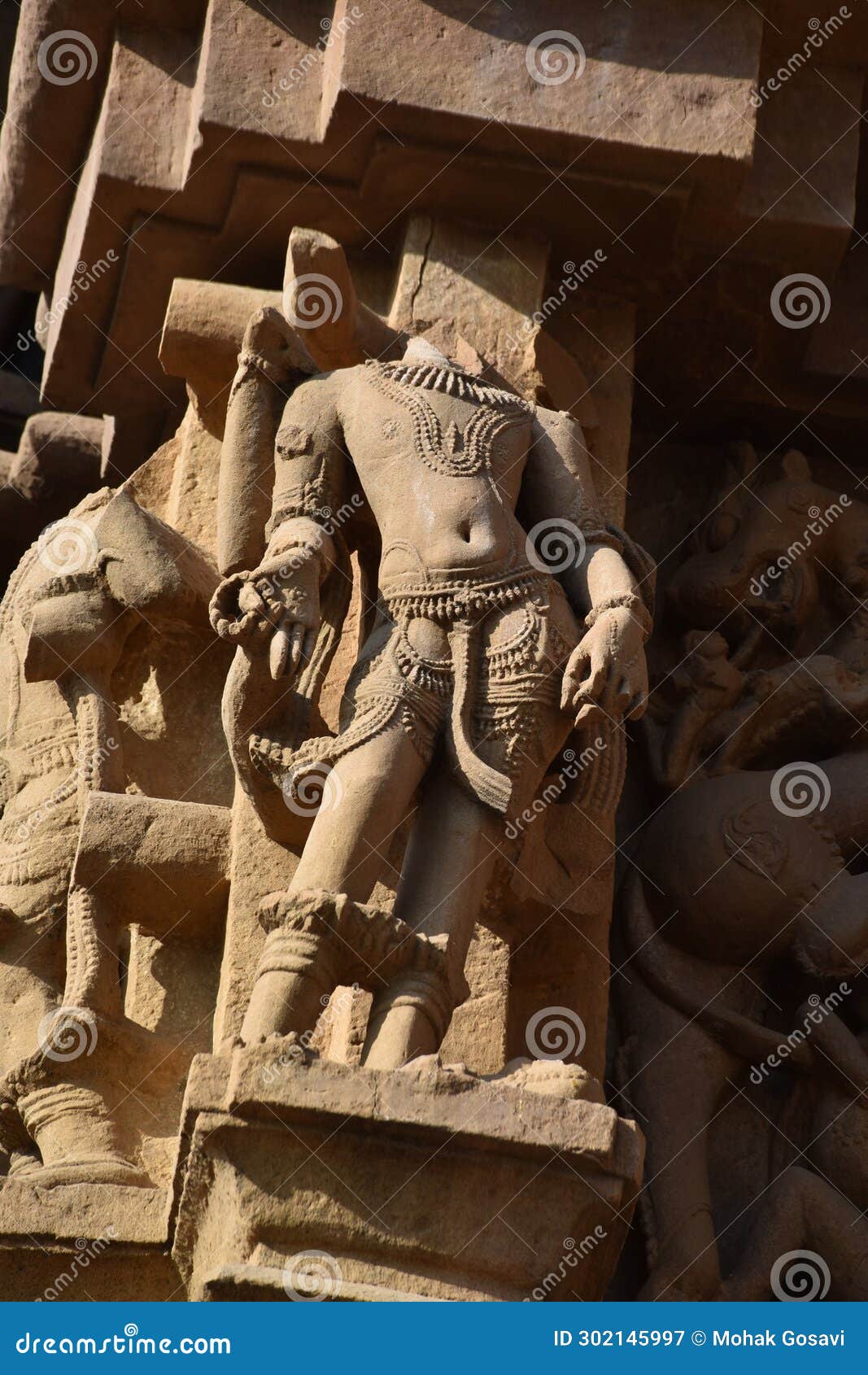 Dulha Dev Temple Architecture in Khajuraho Stock Image - Image of ...
