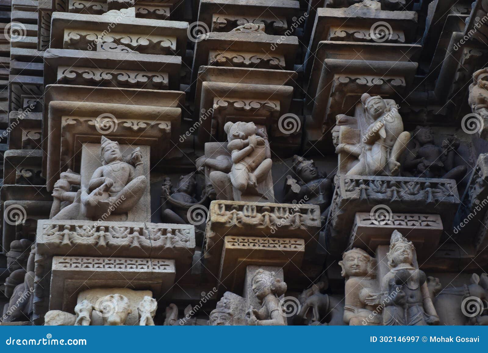 Dulha Dev Temple Architecture in Khajuraho Stock Image - Image of ...