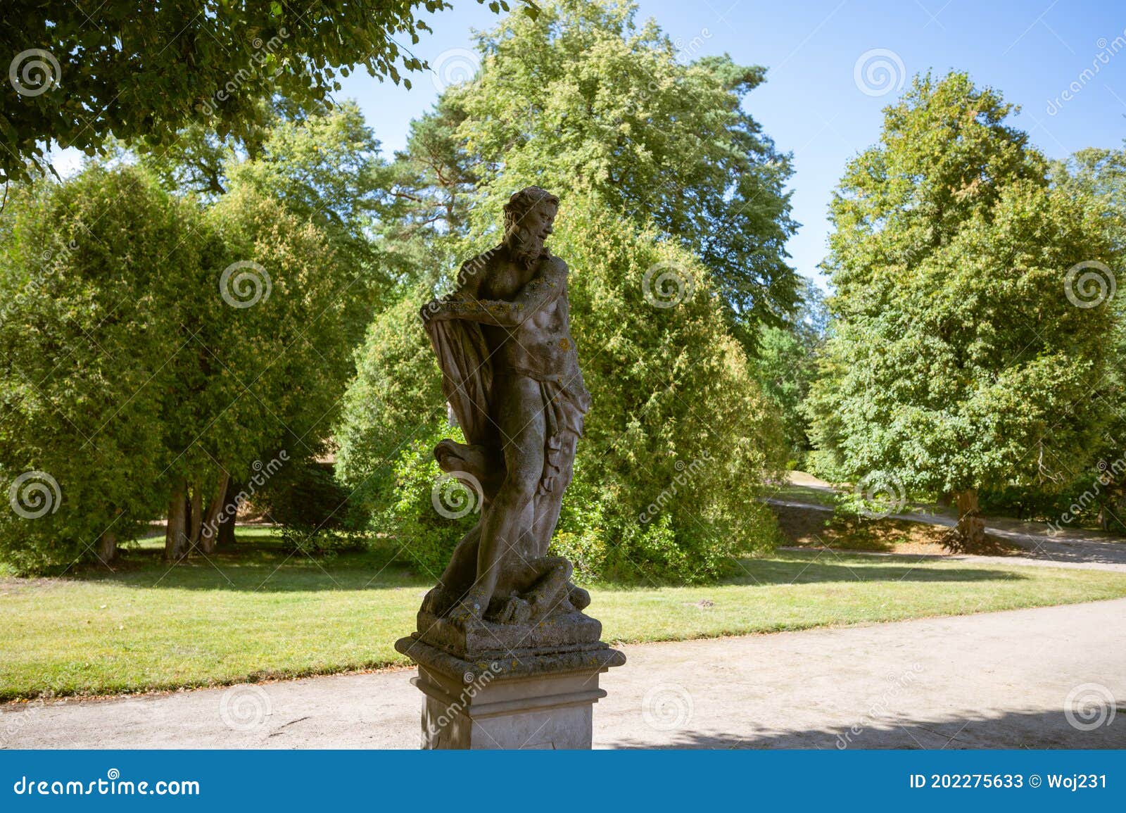 Sculpture in the Park in Rogalin Stock Image - Image of discovery ...