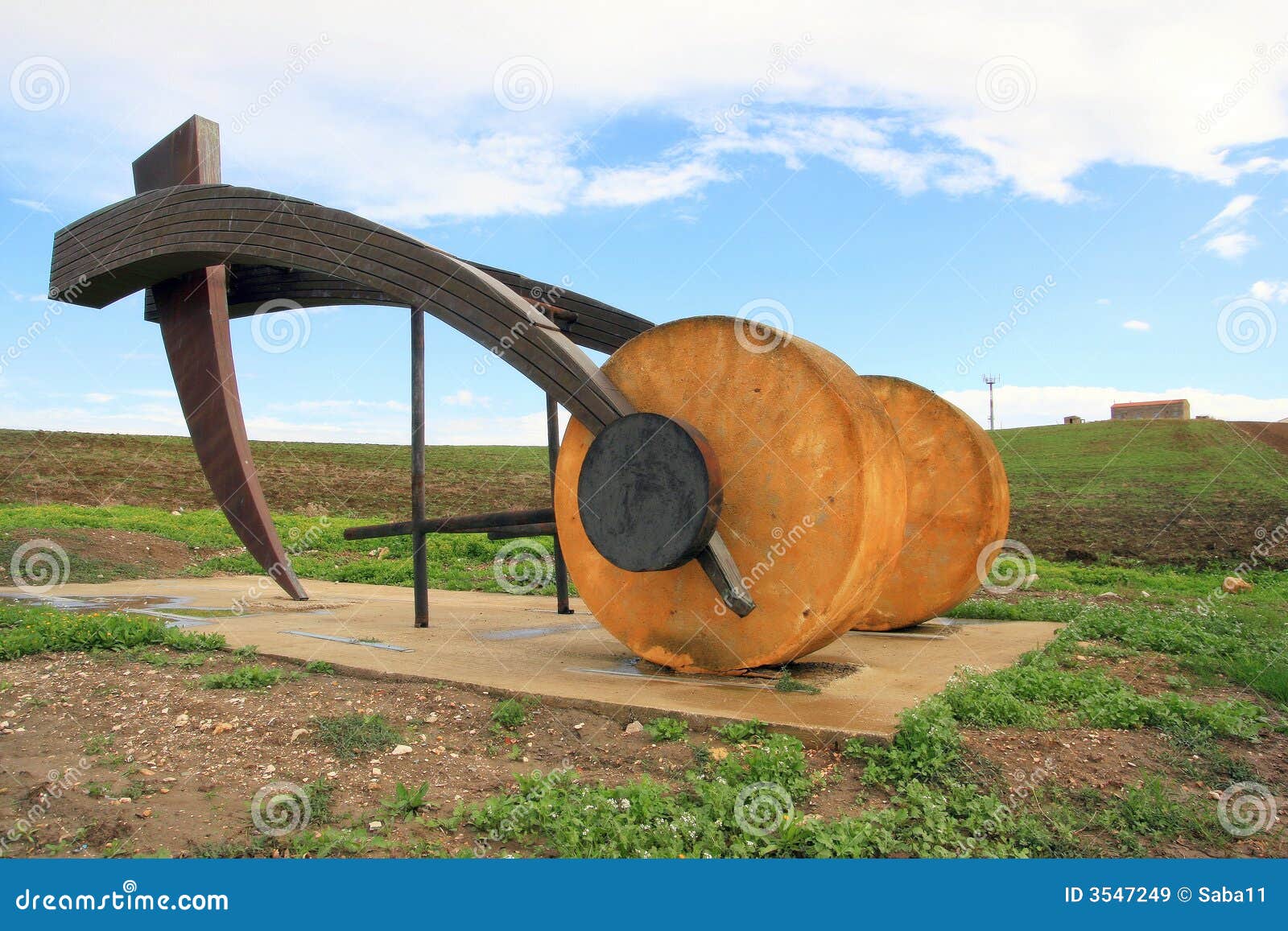 Old Fashioned Plough, Farming Equipment On Display Stock Photo ...