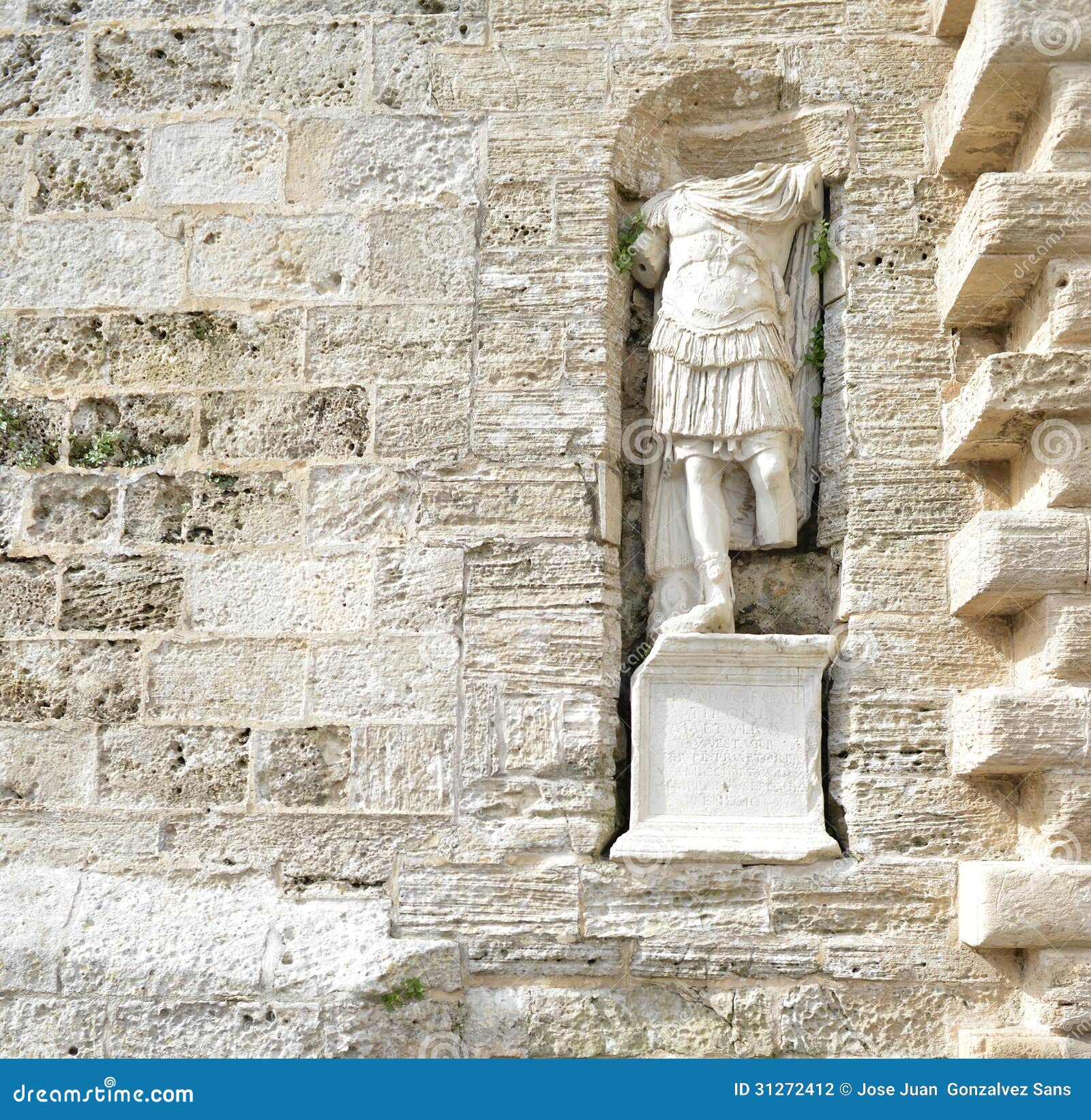 Sculpture Roman centurion stock photo. Image of tourism - 31272412