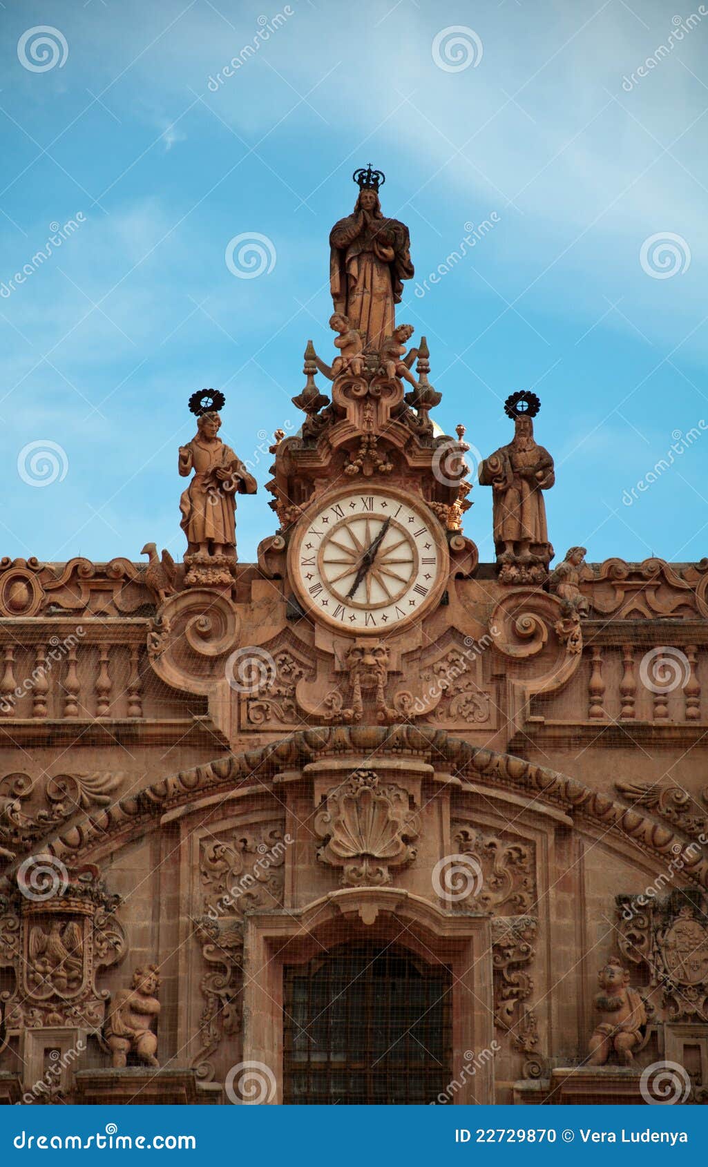 Sculpture of Saints of Cathedral Santa Prisca Stock Photo - Image of ...