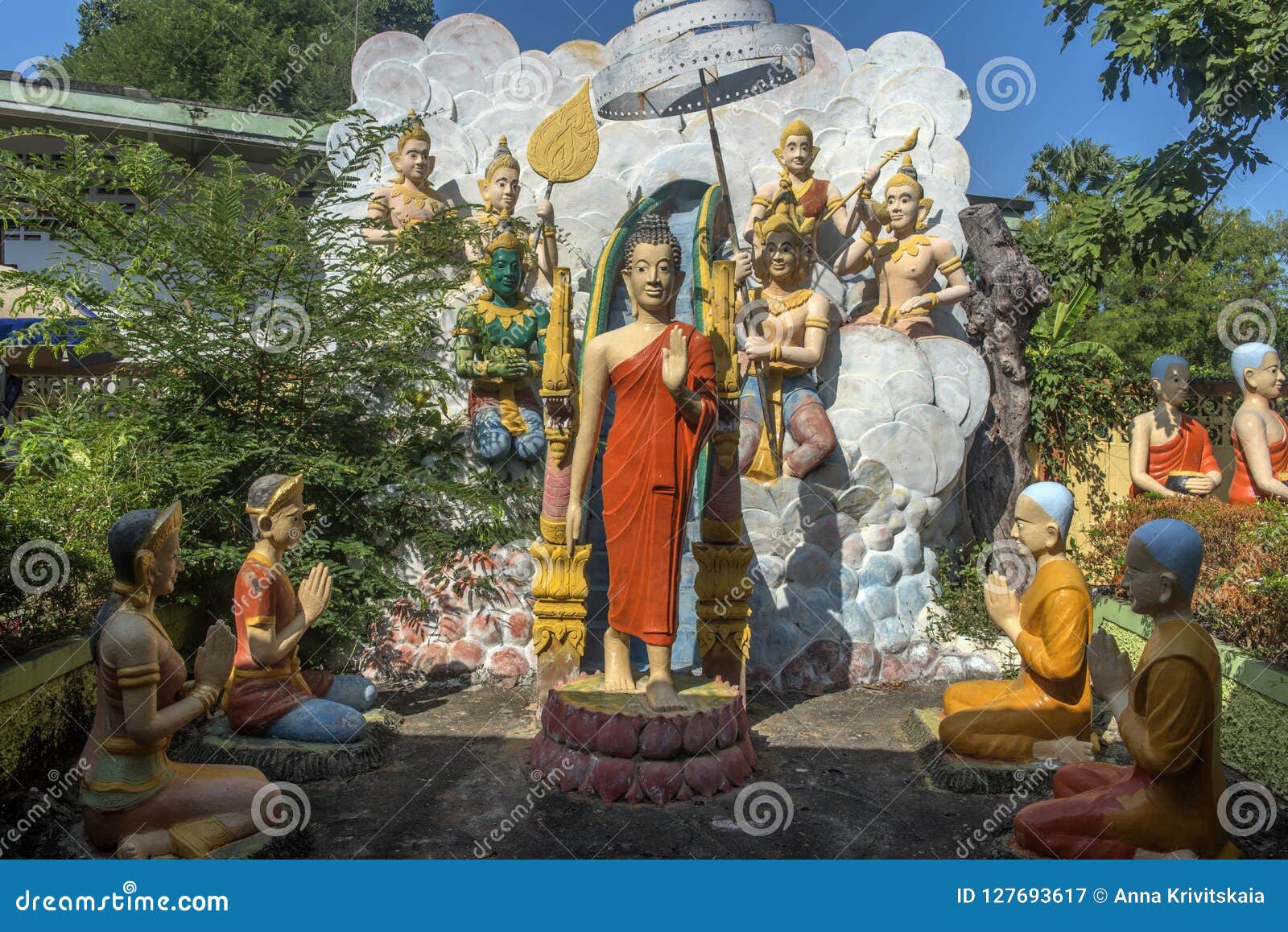 Sculpture at the Temple of Hell and Paradise, Thailand Editorial ...