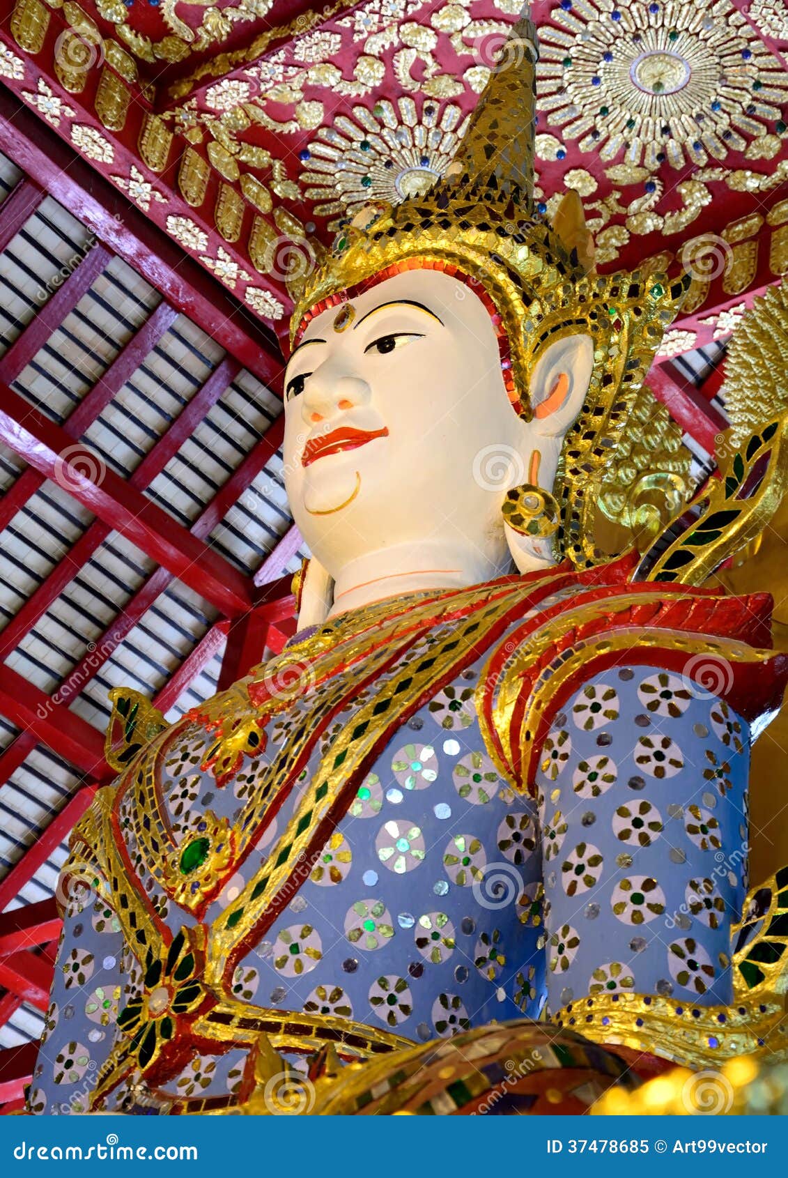 Sculpture Thailand Burmese Style Stock Image - Image of chiang, color ...