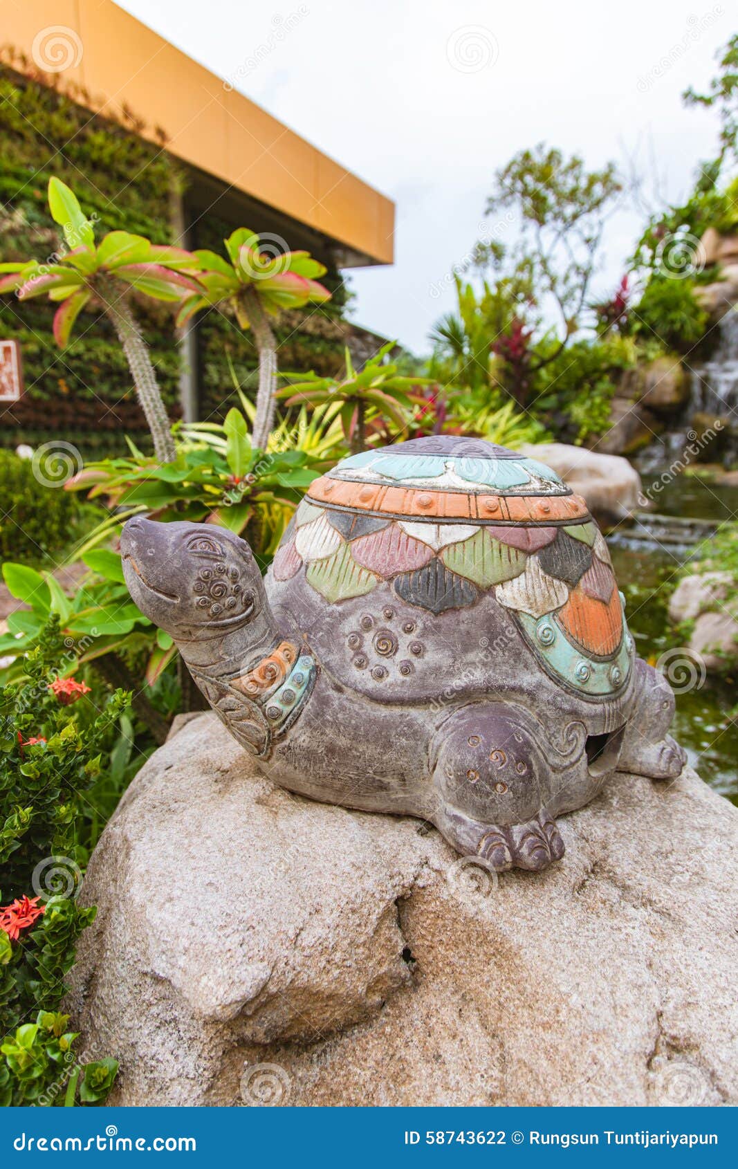 The Sculpture Of A Turtle. The Symbol Of The Island Of Koh Tao. Turtle ...