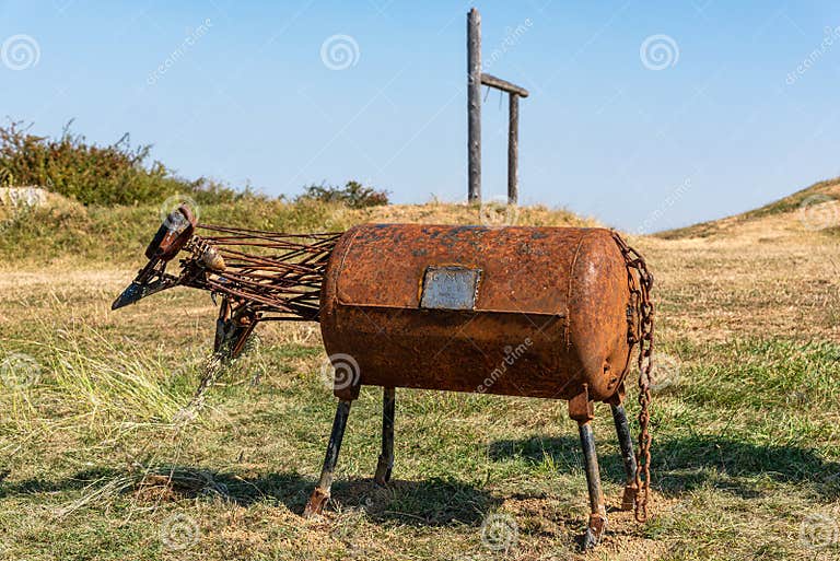 Sculpture of the Two-Headed Sheep As a Symbol of GMOs Genetically ...