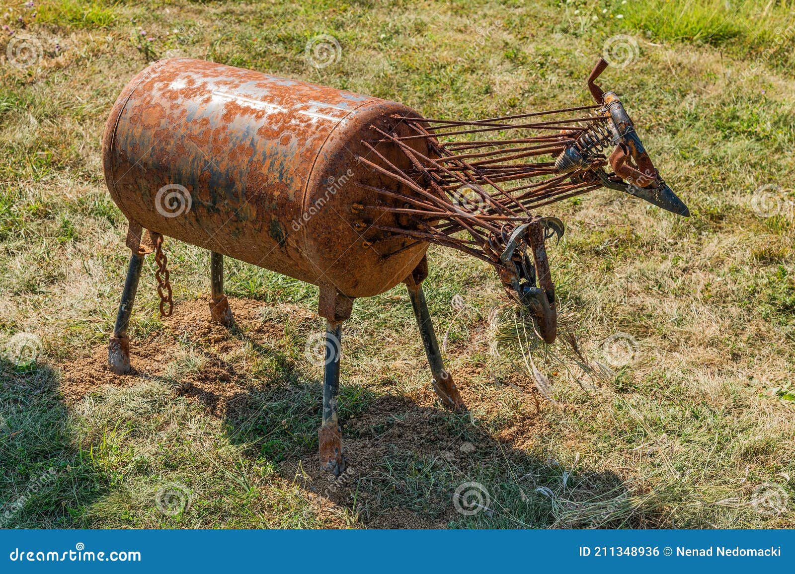 Sculpture of the Two-Headed Sheep As a Symbol of GMOs Genetically ...