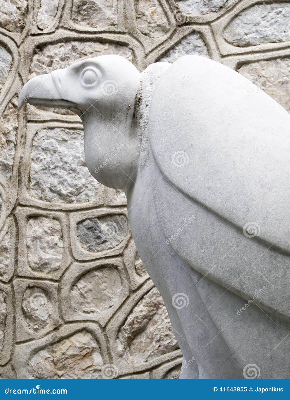 Sculpture of Vulture Made Out of Stone Stock Image - Image of feather ...