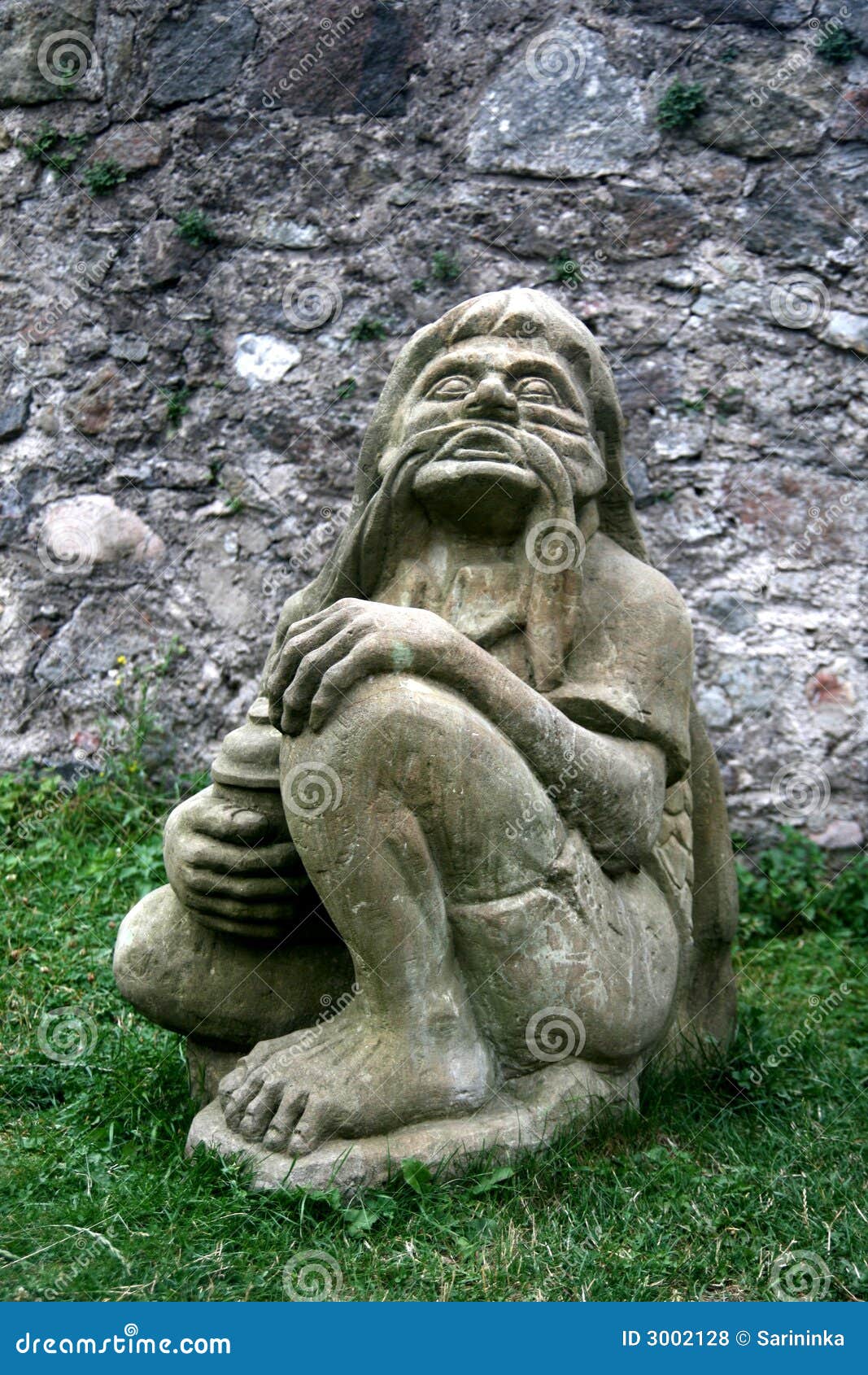 Water Sprite Made Of Wood As Decoration Stock Photo | CartoonDealer.com ...