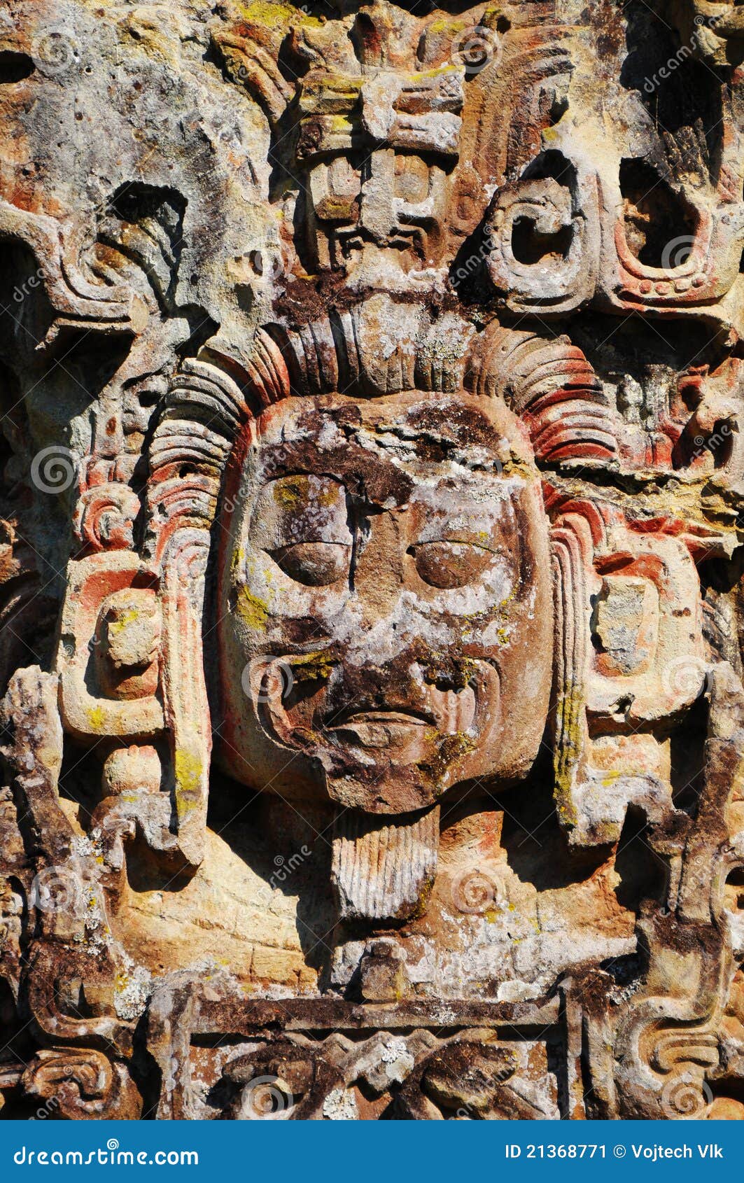 Sculptures in Archeological Park in Copan Ruinas Stock Image - Image of ...