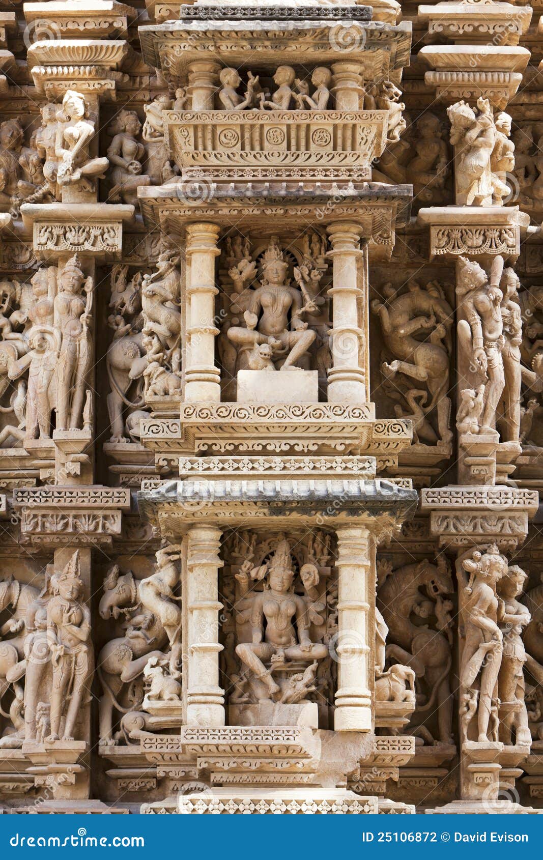 Sculptures Au Temple De Khajuraho Photo Stock Image Du Antique
