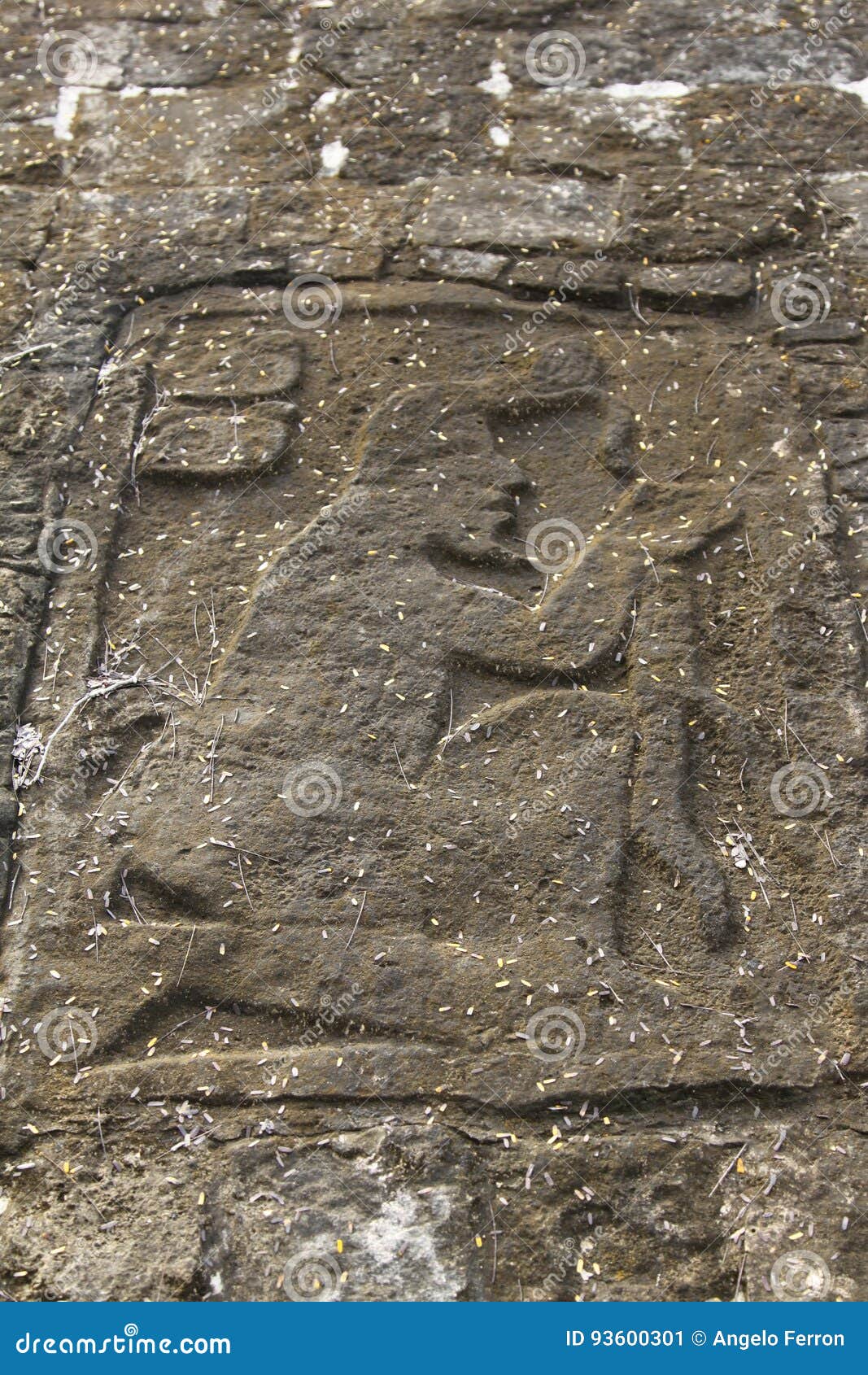 Sculptures Maya Maya Mexico Religious Rites Stock Image - Image of ...
