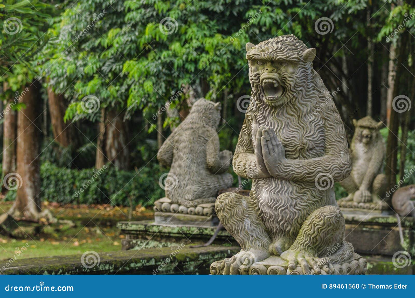 Sculptures of Monkeys in a Temple Stock Photo - Image of nutrition ...