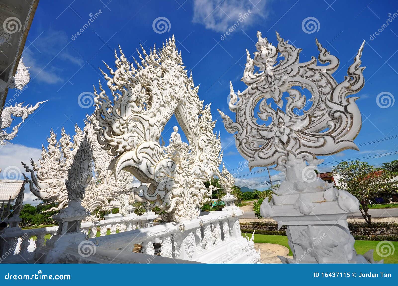 Sculptures in Wat Rong Khun Temple Stock Image - Image of chiang ...