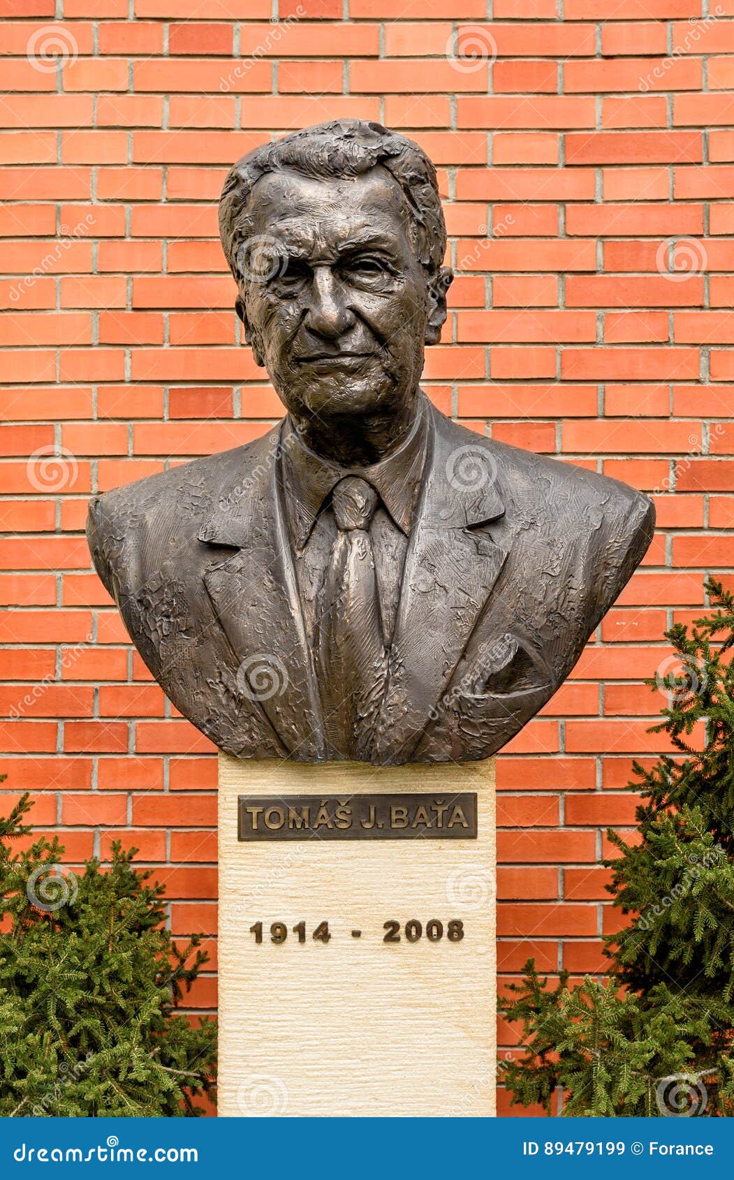 Scultura Di Thomas Bata in Bata Villa in Zlin, Repubblica Ceca Immagine ...