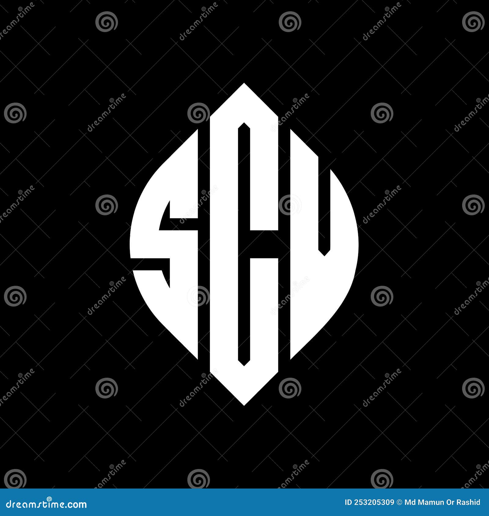 SCV Circle Letter Logo Design with Circle and Ellipse Shape. SCV ...