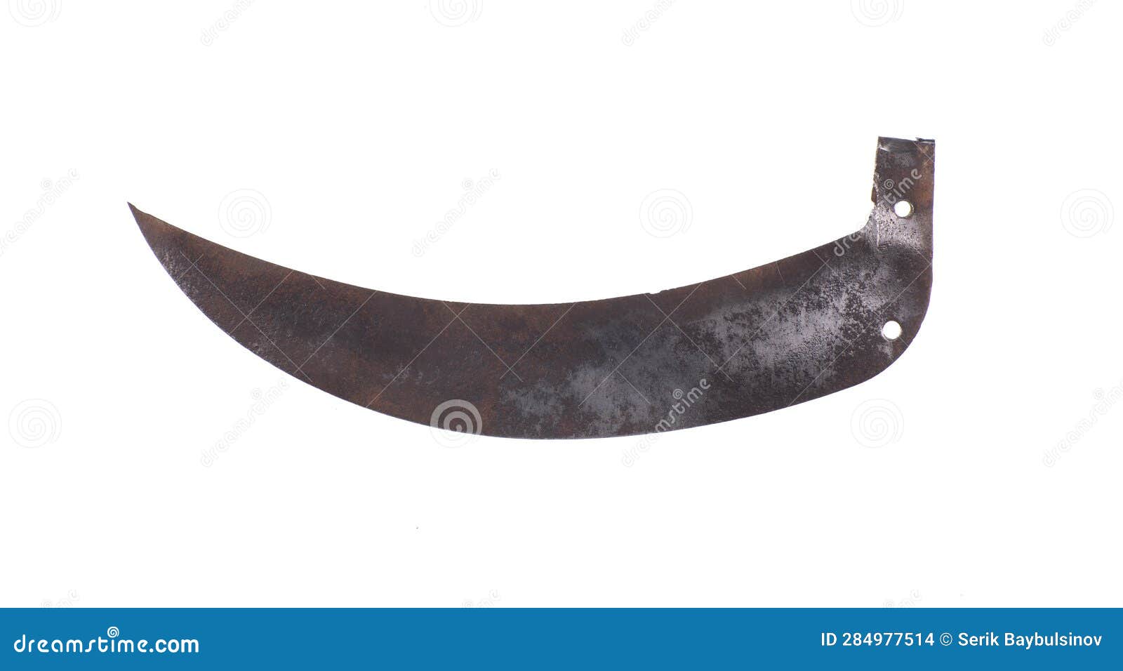 Scythe Blade Isolated on White Stock Photo - Image of harvest, farming ...