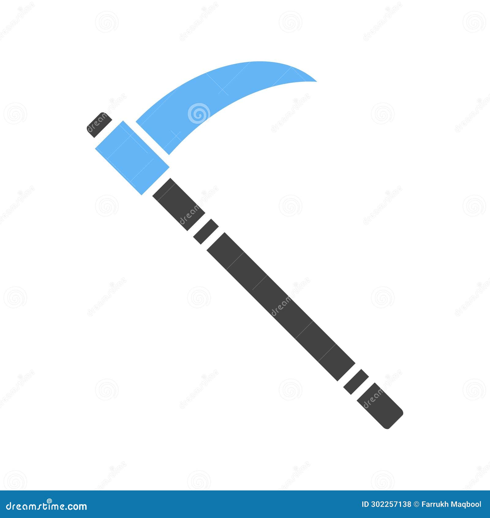 Scythe Icon Vector Sign And Symbol Isolated On White Background ...