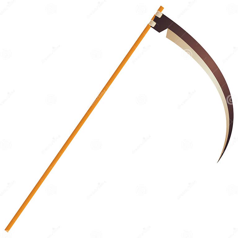 Scythe. Vector Illustration Decorative Design Stock Vector ...