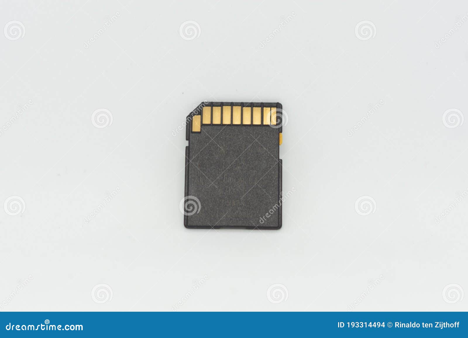 Sd Card Back Behind White Background. Stock Photo - Image of white ...