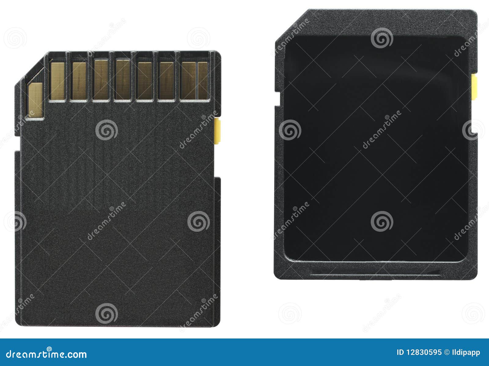 SD-Card (Both Sides) stock image. Image of card, accessories - 12830595