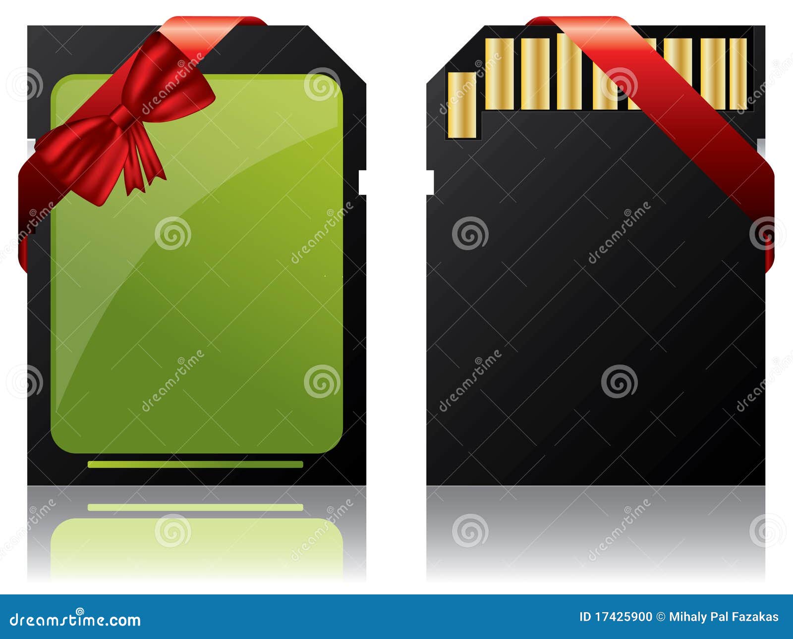 Sd card for gift stock vector. Illustration of icon, card - 17425900