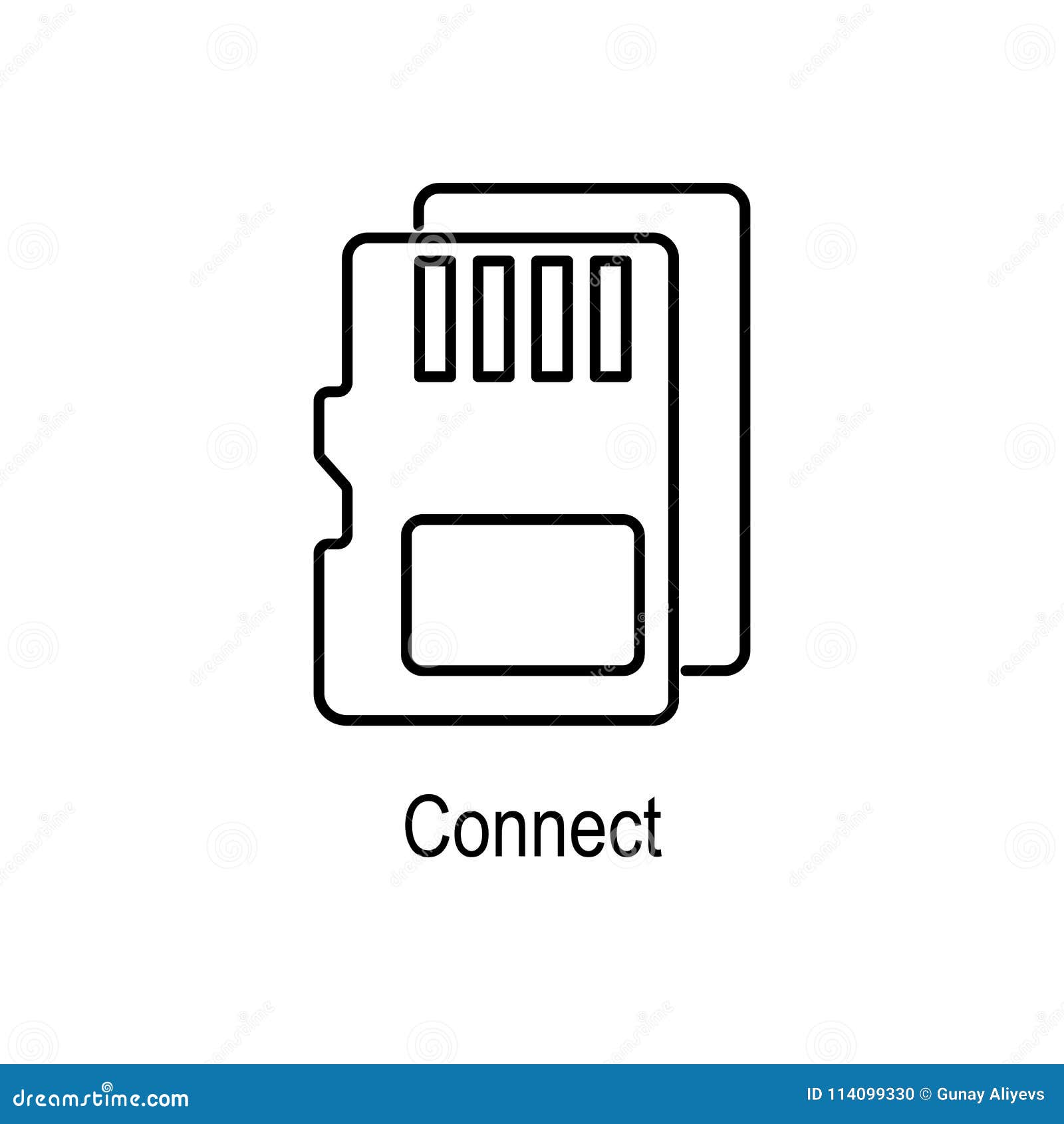 SD Card Icon. Element of Computer Part for Mobile Concept and Web Apps ...