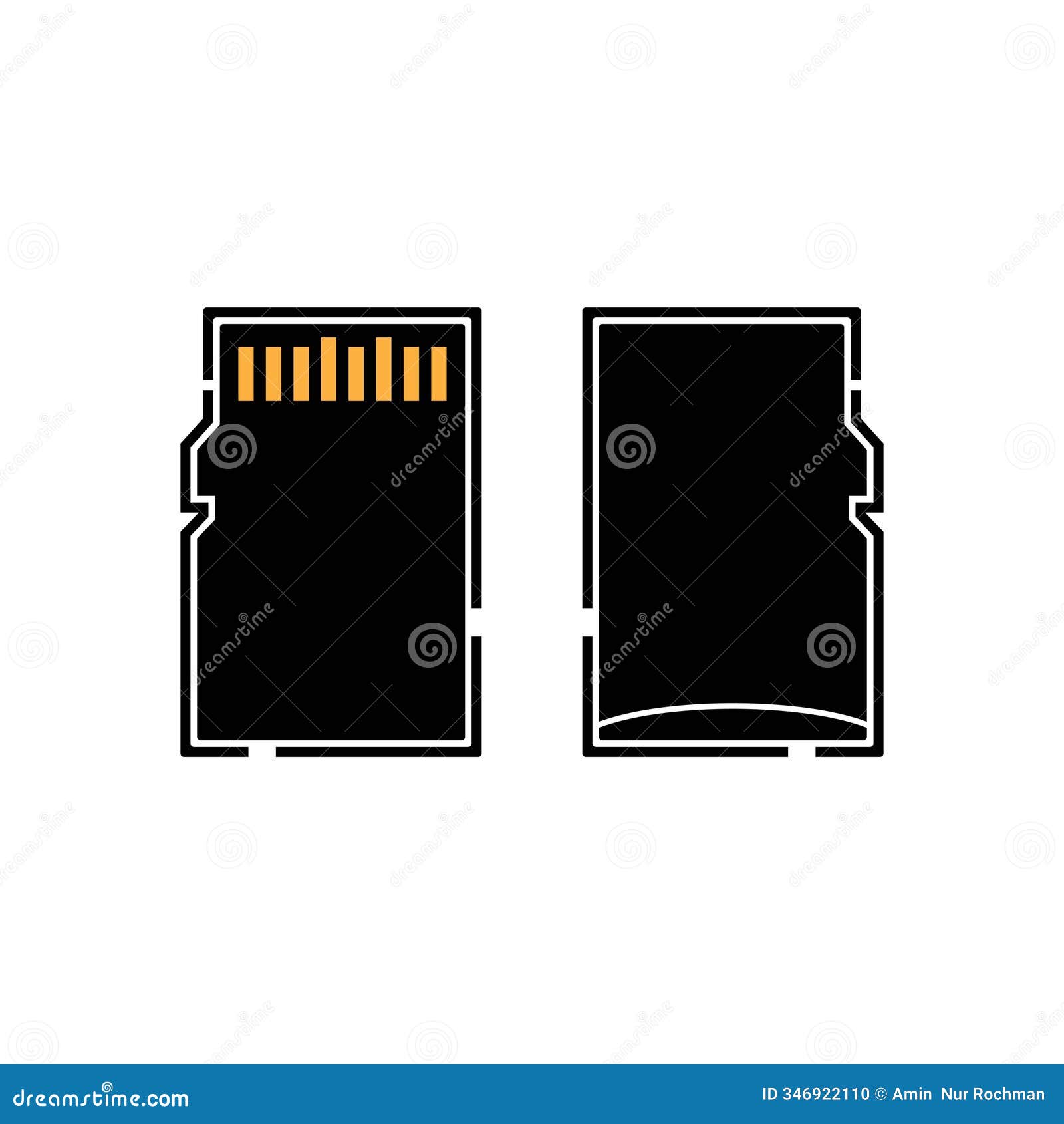SD Card Icon Vector Template Illustration Logo Design Stock ...
