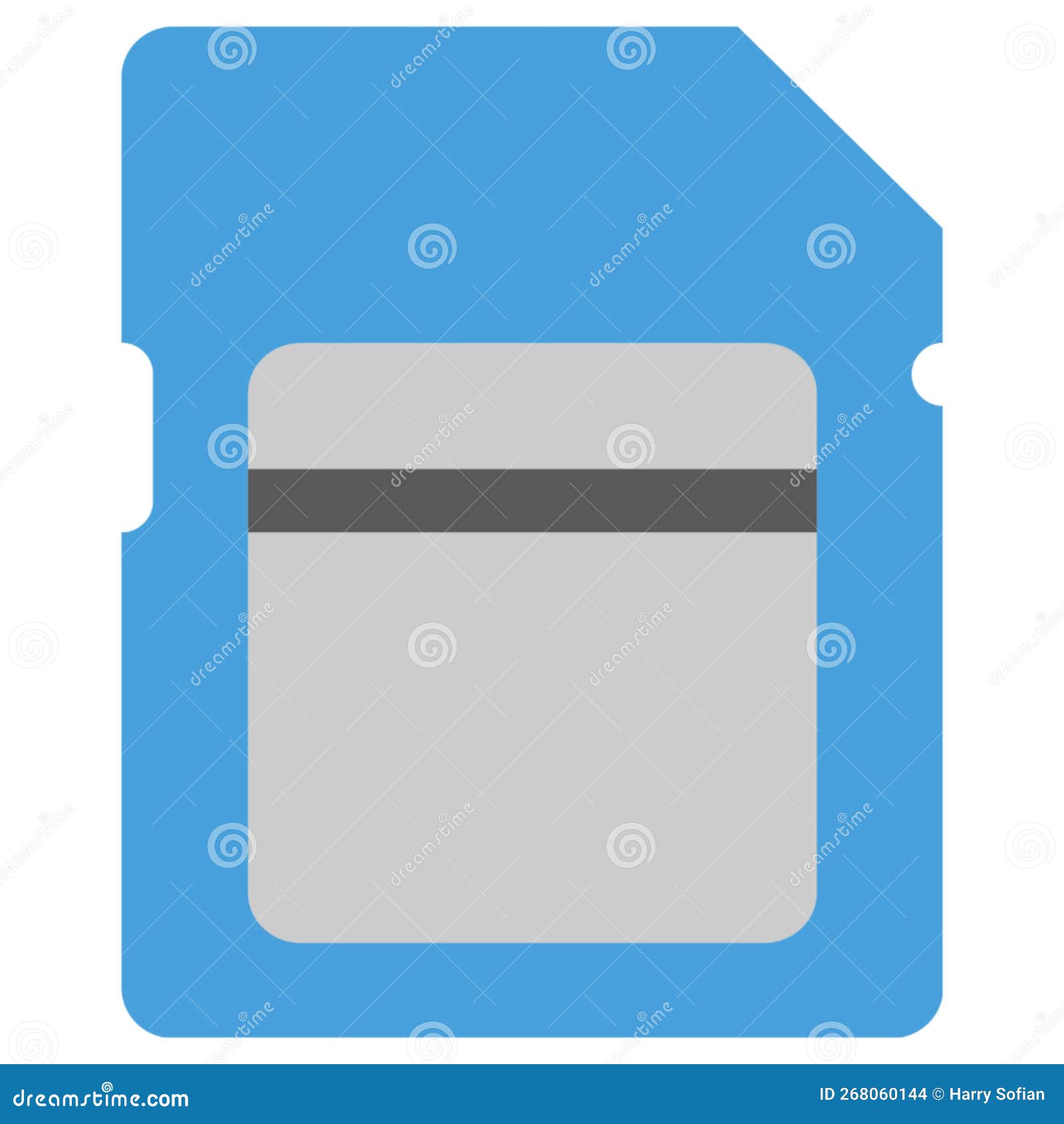 Sd card illustration stock illustration. Illustration of data - 268060144