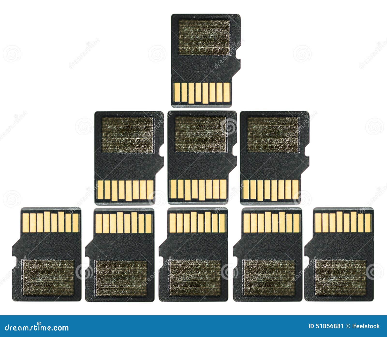 SD Card on White - Secure Digital Data in Crown Shape Stock Image ...