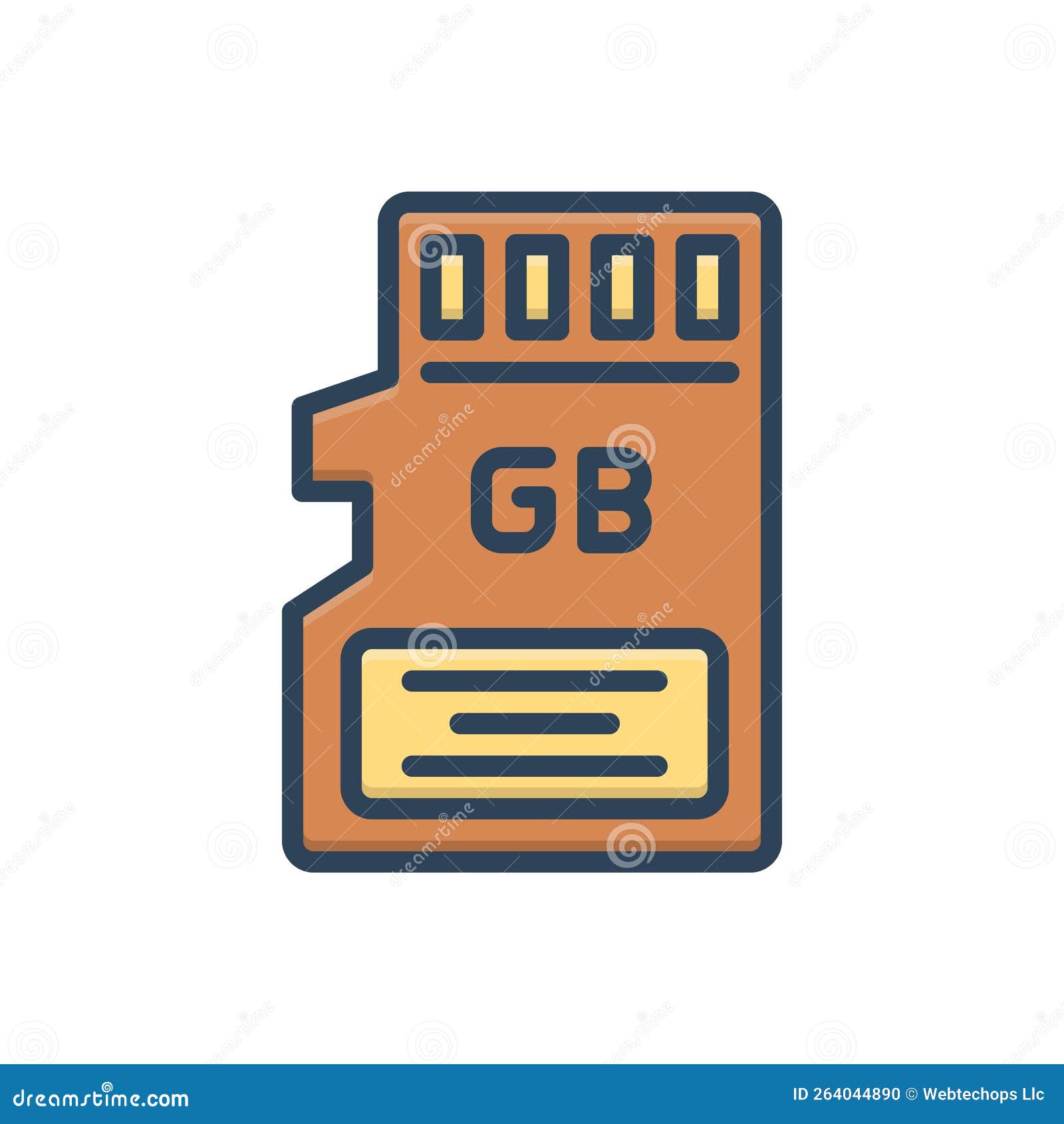Color Illustration Icon for Sd, Card and Micro Stock Vector ...