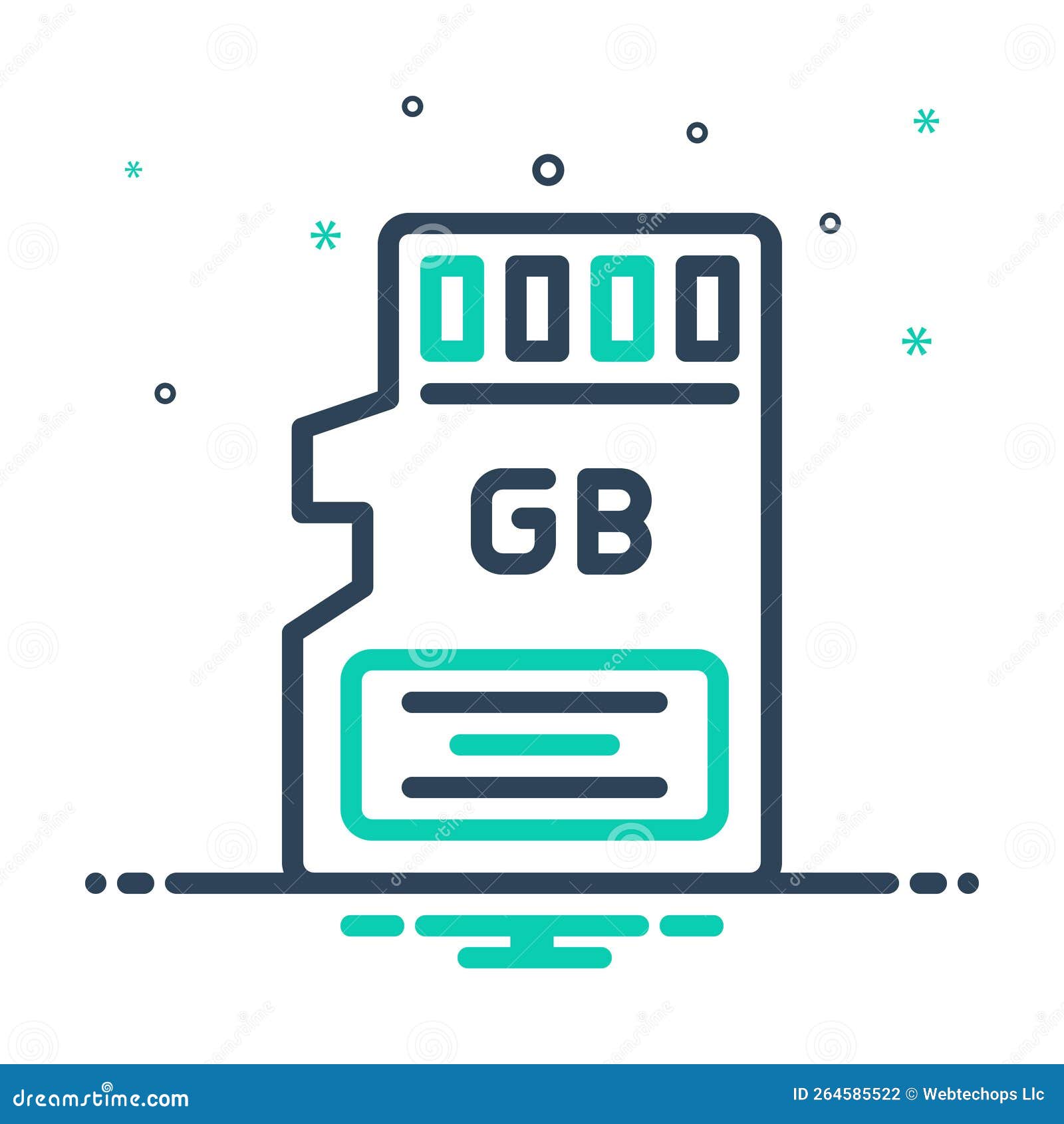 Mix Icon for Sd, Card and Micro Stock Illustration - Illustration of ...