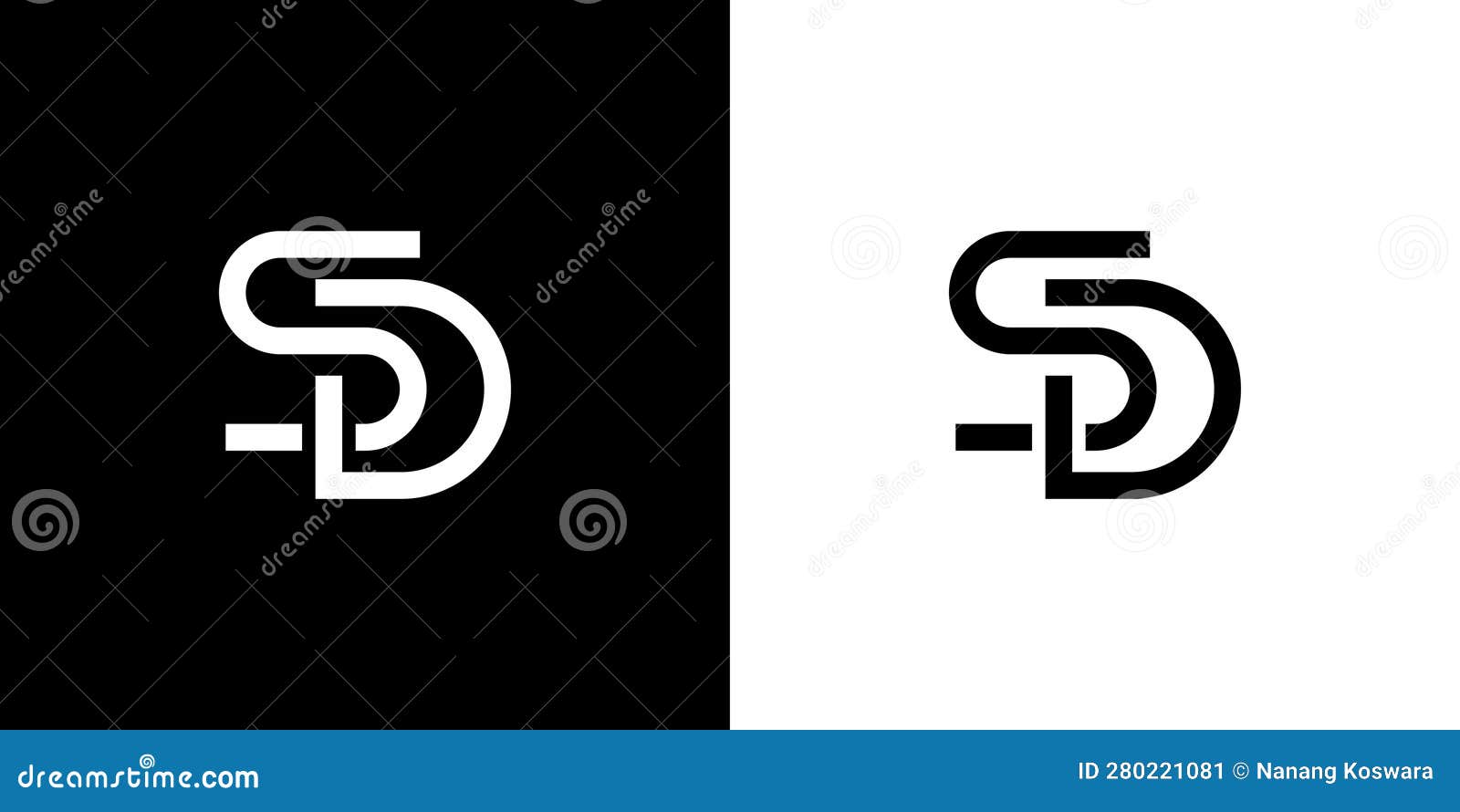 SD Logo, SD Monogram, Initial SD Logo, Letter SD Logo, Icon, Vector ...