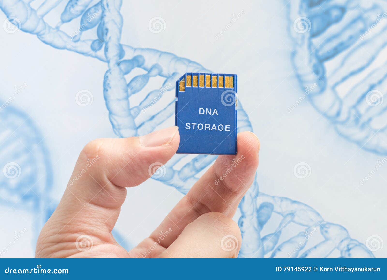 Dna Storage, Future Technology Storage Concept. Stock Photo - Image of ...