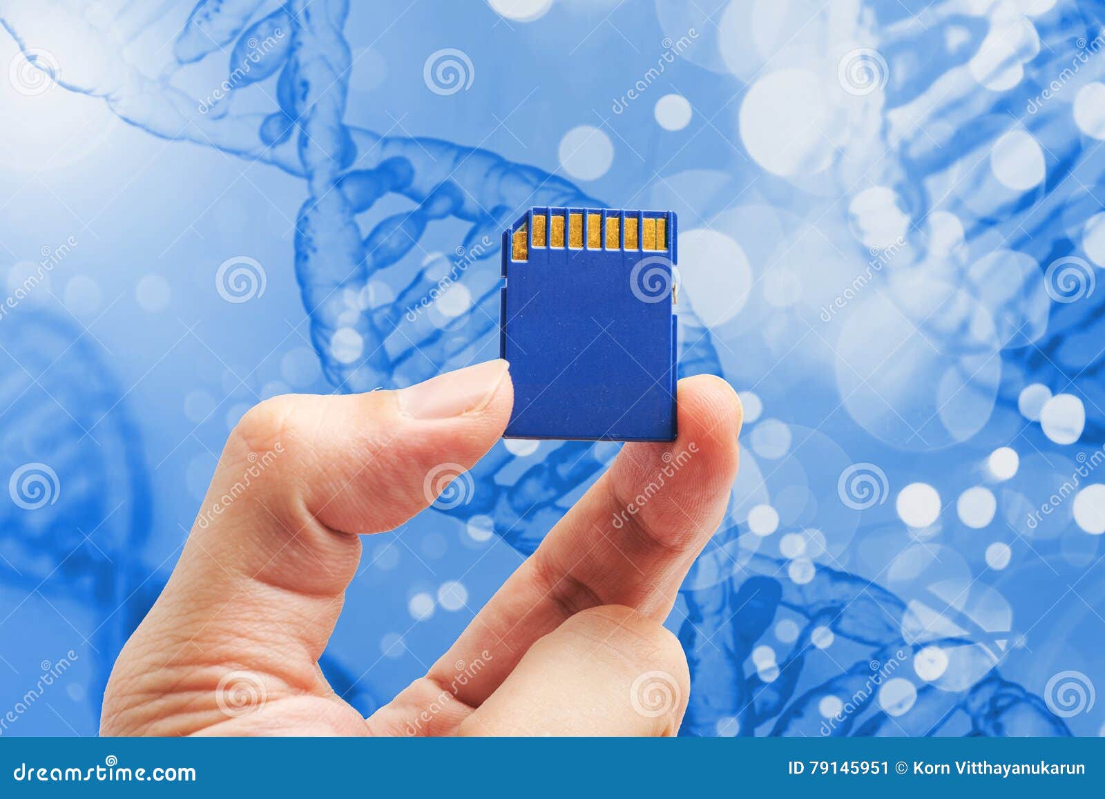 Dna Storage, Future Technology Storage Concept. Stock Image - Image of ...