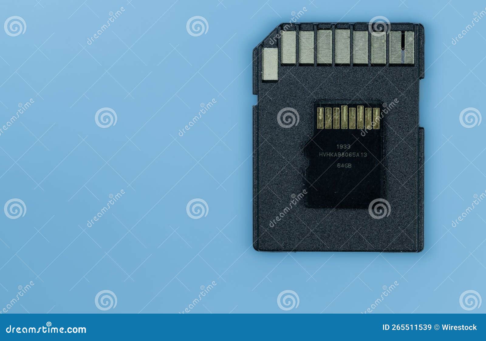Sd Memory Card and Micro Sd on Blue Background Stock Image - Image of ...